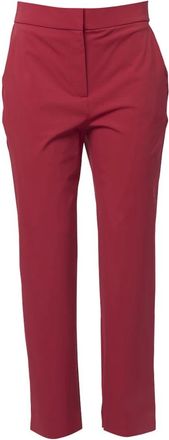 Max Mara Femme, Pantalons, Rouge, Taille: 42 FR Slim-fit Pantalons