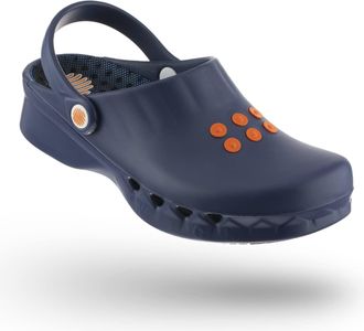 Wock NUBE mit Einlage, Damen Arbeit Clogs, Unisex - Mann Frau Clog mit Fersenriemen, Sehr leicht - Hergestellt in Portugal