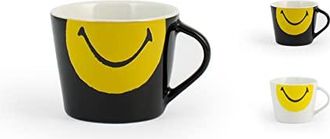 hOme Home Smiley Kaffeebecher aus Porzellan, cc100, dekoriert, verschiedene Farben, modern und elegant