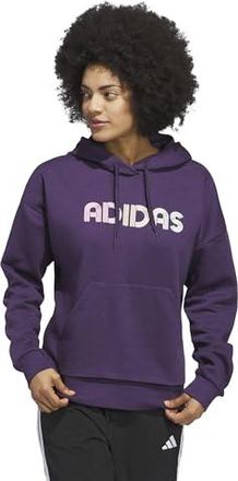 adidas Wordmark Graphic Hoodie Sweatshirt à Capuche, Aurora Plum, M Femme