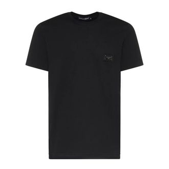 Dolce & Gabbana T-Shirt M/Corta Giro - - Tops - Herren - Schwarzk - L