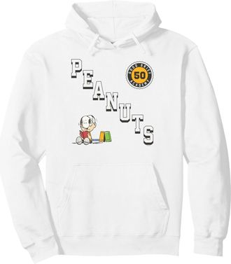 Peanuts Erdn&uuml;sse - Diagonal Collegiate Pullover Hoodie