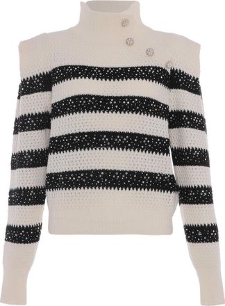 Faina Pullover Damen Wollwei&szlig;