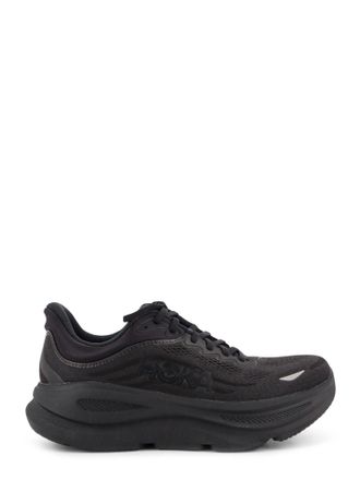 Hoka One One Mens Sneakers Bondi Black Nylon Nylon-Rubber Trainers Nylon/rubber