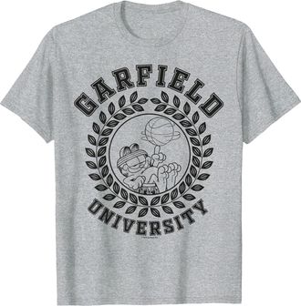 Garfield Pose, Meister der College-Basketballmannschaft, Retro-Stil T-Shirt