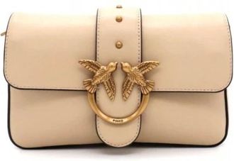 Pinko Pinko, Femme, Sacs, Beige, Taille: ONE Size Love One Mini Slouchy FL