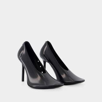 Courrèges Nude Stilettos Pumps - Courreges - PVC - Schwarz