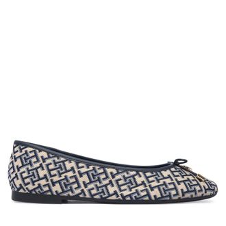 Tommy Hilfiger Ballerinas Tommy Hilfiger Th Charm Jacquard Ballerina FW0FW09504 Bunt