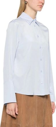 Max Mara Femme, Blouses et Chemises, Bleu, Taille: 38 FR Mxpvoliera Shirt