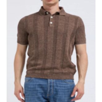 Brunello Cucinelli Homme, Tops, Brun, Taille: XL M2L707815 Polo