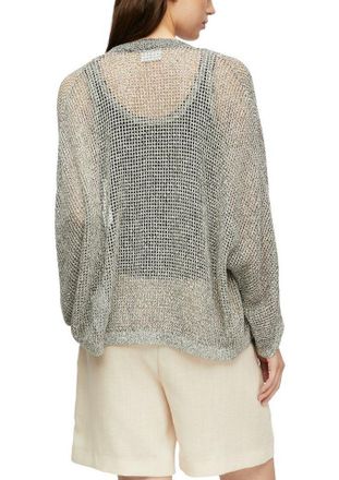 Comma Strickjacke Strickjacke GREY/BLACK
