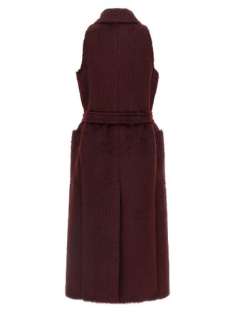 Max Mara Womens Bordeaux Wool Coat Clothing