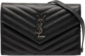 Saint Laurent Pre-owned Wallet on Chain - Femme - Pre-owned - Noir - Taille: ONE Size