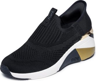 Skechers Damen A-keil - Crecent Hands Free Slip-ins Sneaker, Schwarz, 37.5 EU