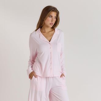 Lounge Chemise de Pyjama en Modal - Rose - XS