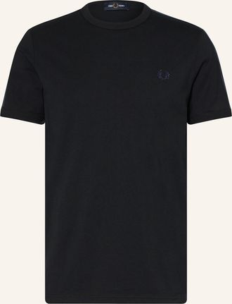 Fred Perry T-Shirt Mit Galonstreifen schwarz