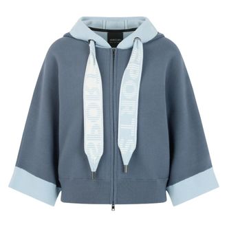 Marc Cain Weiter Cardigan - - Sweatshirts & Hoodies - Damen - Blau - XL