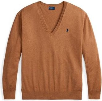 Polo Ralph Lauren Cotton V -Neck -Pullover - Brown