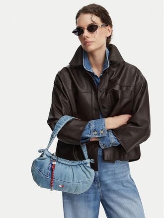 Tommy Jeans Handtasche Tjw Icon Charms Denim Shlder Bag AW0AW18883 Blau