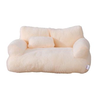 Generic Flauschiges Pl&uuml;sch-Katzensofa, Abnehmbarer Bezug aus Baumwollfleece, beruhigendes Haustiersofa, Pl&uuml;sch-Katzenbett mit Rutschfester Unterseite f&uuml;r klei