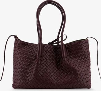 Bottega Veneta Pinacoteca leather handbag with Intrecciato motif - BOTTEGA VENETA - gender_Woman