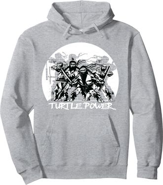 Teenage Mutant Ninja Turtles TMNT Teenage Mutant Ninja Turtles Power-Pose im Retro-Look Pullover Hoodie