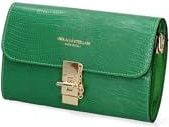 Gave Lux Pochette pour femme. Produit artisanal. Mat&eacute;riau ext&eacute;rieur : cuir v&eacute;ritable. Fabriqu&eacute; en Italie. GLX2273423FBG-PARENT. 23 x 14 x 2 cm, vert clair, Tai