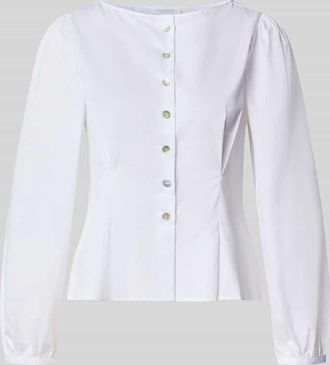 Rich & Royal Bluse aus reiner Baumwolle mit Knopfleiste