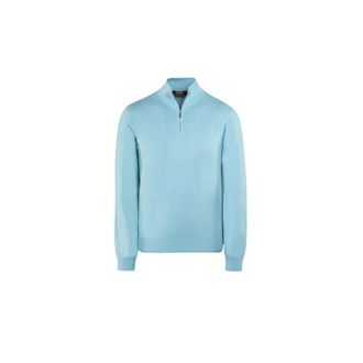 Moorer Homme, Pulls, Bleu, Taille: 3XL Pull Atlante Demi-zip