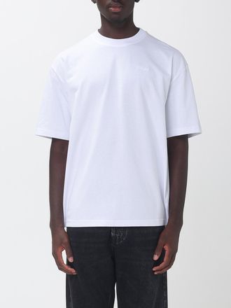 Diesel T-shirt &agrave; col rond en coton avec logo Oval D contrastant