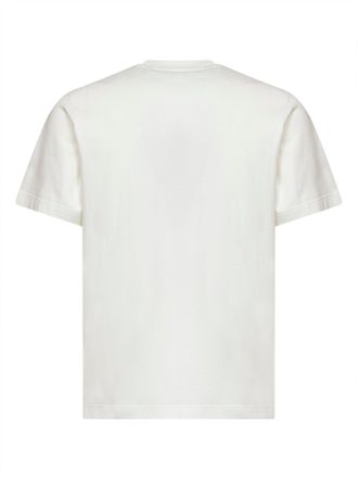 Burberry Mens T-Shirt Chalk White Cotton T-Shirts And Polos