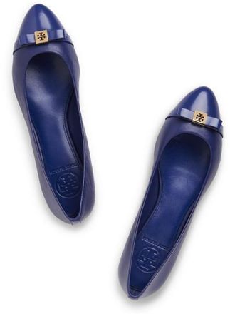 Tory Burch Hugo Flat Navy Blue Size 40.5