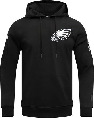 Pro Standard Mens NFL Philadelphia Eagles Classic Chenille Kapuzensweatshirt Schwarz XL
