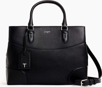 Le Tanneur Grand sac &agrave; main Romy en cuir grain&eacute; et lisse
