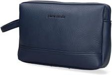 Pierre Cardin Pochette pour homme Cuir v&eacute;g&eacute;talien Produit v&eacute;g&eacute;talien 24 x 17,5 x 6 cm 913-ALAN07, bleu marine, Taille unique