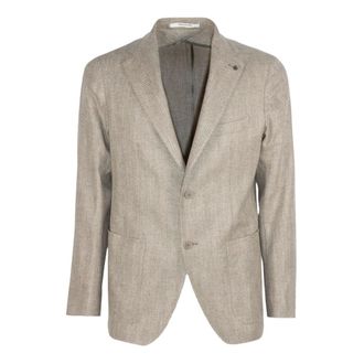 Tagliatore Blazer &agrave; chevrons - Homme - Costumes - Beige - Taille: XL