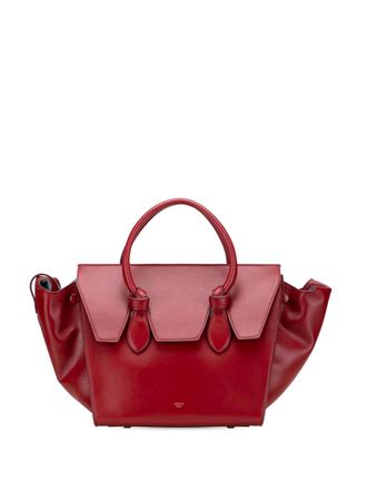 Celine petit sac &agrave; main en cuir (2014) - Rouge