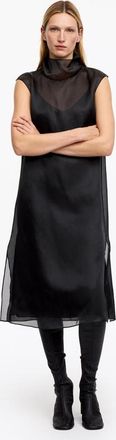 Arket Kleid Aus Seidenorganza -Schwarz