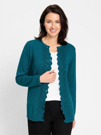 Witt Strickjacke Strickjacke Langarm Jersey, Zopfmuster