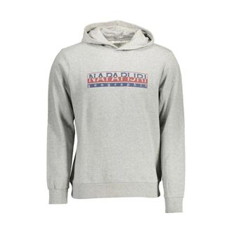 Napapijri Grauer Hoodie mit einzigartigem Druck - - Sweatshirts & Hoodies - Herren - Grau - 2XL