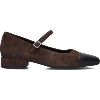 Vagabond Braune Wildleder Ballerinas mit Schnalle - - Shoes - Damen - Braun - 40 EU