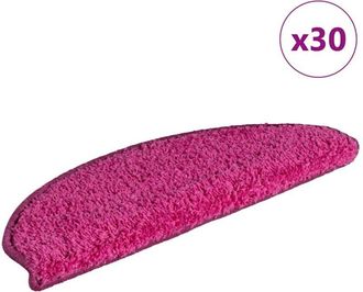vidaXL Stufenmatten 30 Stk. 65x21x4 cm Rosa Halbrund Gro&szlig; Vidaxl