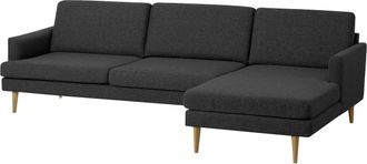 IKEA GRILLSTORP / SMEDSTORP 4er-Sofa mit Récamiere rechts