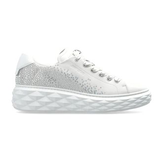Jimmy Choo London Femme, Chaussures, Blanc, Taille: 38 EU Baskets Diamond Light Maxi