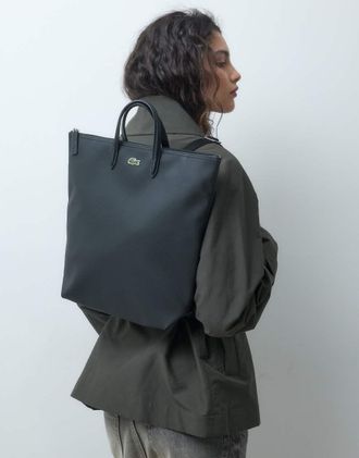 Lacoste sac &agrave; dos logo noir