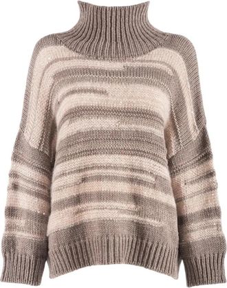 Nenette Maglia Strass - - Knitwear - Damen - Braun - XS
