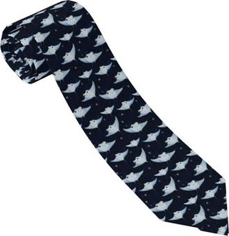 Generic Cravate Homme Joli Imprim&eacute; Bleu De Raie &Eacute;troit Cravates &Eacute;l&eacute;gant Cravates Homme Pour L&Eacute;cole F&ecirc;te Affaires