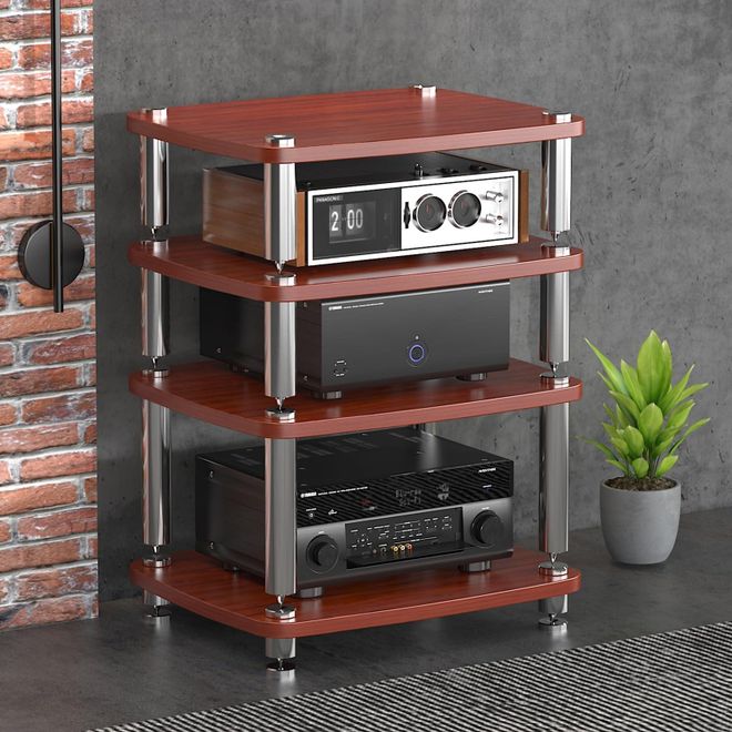 Generic HiFi Regal 4-stufiges Stereo-Ständer, HiFi-Lautsprechergehäuse ...