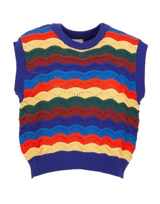 8 by YOOX RAINBOW KNIT VEST