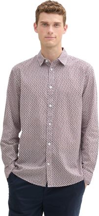 Tom Tailor Herren Regular Fit Hemd mit Muster, 36668 - Offwhite Fade Stripe Design, XXL